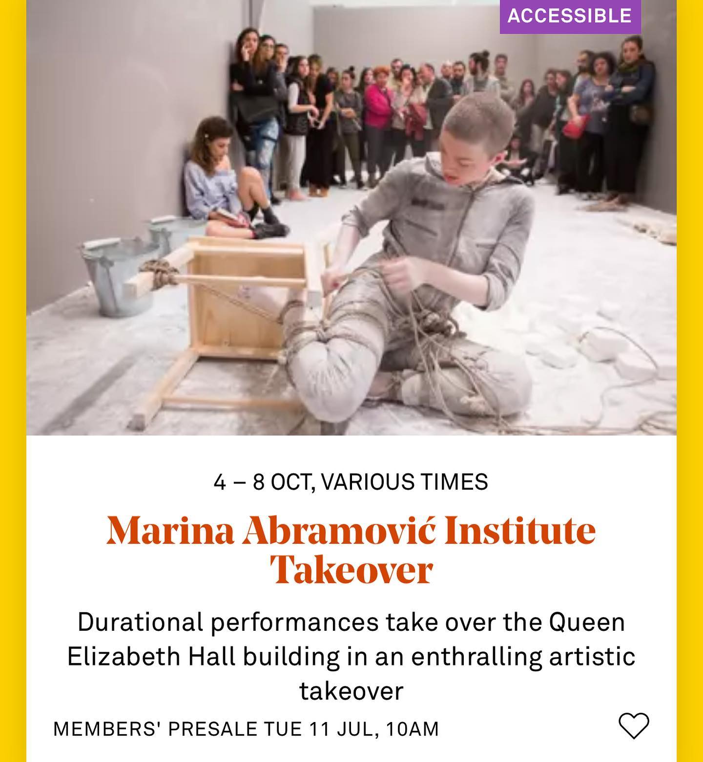 Performance της Δεσποινας Ζαχαροπουλου στο Southbank Centre / Marina ...
